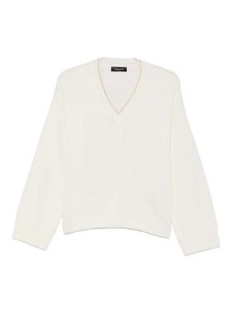 Fabiana Filippi V-Pullover - Wei&szlig;