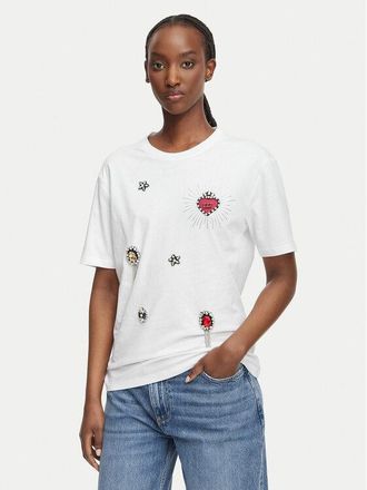 Liu Jo T-Shirt WF6324 J0088 Wei&szlig; Regular Fit