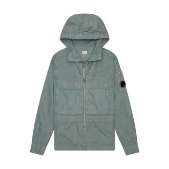 C.P. Company C.p. Company, Homme, Vestes, Gris, Taille: L Veste &agrave; capuche Lens