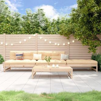 vidaXL Vidaxl - Salon de jardin 4 pcs bois massif de pin