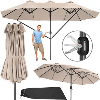 TecTake Tectake - Parasol silia en aluminium 460 x 270 cm