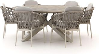 Bellagio la vita attrattiva Bellagio Cupello/ROUGH-Y &oslash; 180 cm Gartenm&ouml;bel-Set 7-teilig