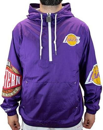 Mitchell & Ness NBA Team OG Coupe-vent anorak, Los Angeles Lakers Violet, XXL