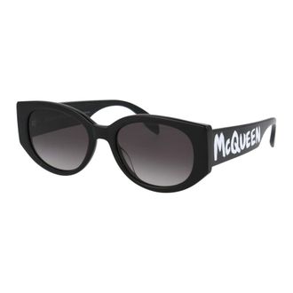 Alexander McQueen Stylische Sonnenbrille Am0330S - - Accessories - Damen - Schwarzk - 54 MM