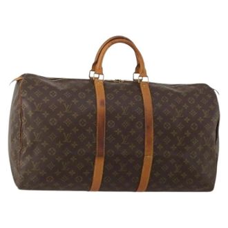 Louis Vuitton Sac Boston Keepall 55 doccasion - Femme - Pre-owned - Brun - Taille: ONE Size