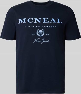 Mc Neal T-Shirt mit Label-Print und Rundhalsausschnitt