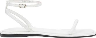Estro & Luminara Femme, Chaussures, Blanc, Taille: 36 EU Sandales Plates &agrave; Brides