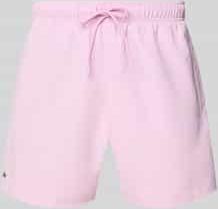 Lacoste Badeshorts mit Logo-Stitching