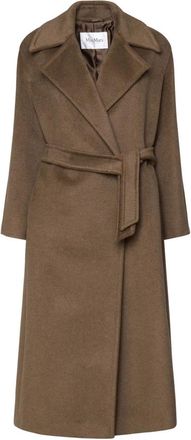 Max Mara Luxuri&ouml;ser Fragore Mantel aus Leder - - Coats - Damen - Braun - S