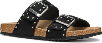Geox Damen D BRIONIA R I Flat Sandal, Black, 36 EU