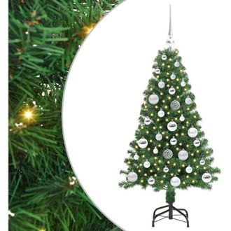 vidaXL K&uuml;nstlicher Weihnachtsbaum mit 150 LEDs mit St&auml;nder Gr&uuml;n 120 cm vidaXL