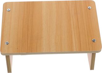 BESPORTBLE Holz Fu&szlig;hocker aus Hochwertigem Holz Ergonomischer Fu&szlig;st&uuml;tze mit Abgeschr&auml;gtem Design Stabilem Tritthocker f&uuml;r Erwachsene f&uuml;r B&uuml;ro Badezimmer und Zuha