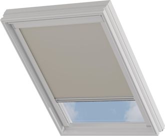 Cocoon Dachfenster Verdunkelung MK08 - Kompatibel mit VELUX Dachfenstern - Dachfenster Rollo mit Hitzeschutz - Einfache Montage - Taupe