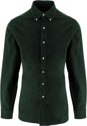 Polo Ralph Lauren Homme, Chemises, Vert, Taille: XL Chemise en velours c&ocirc;tel&eacute;