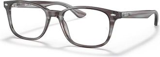 Ray-Ban Rb5375 Optics Grau Gestreift Fassung Klar Glas Polarisiert 53-18