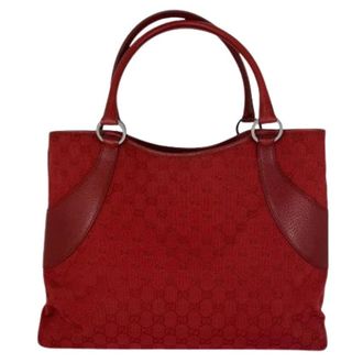 Gucci Pre-owned GG Canvas Rote Schultertasche - - Pre-owned - Damen - Rot - ONE SIZE