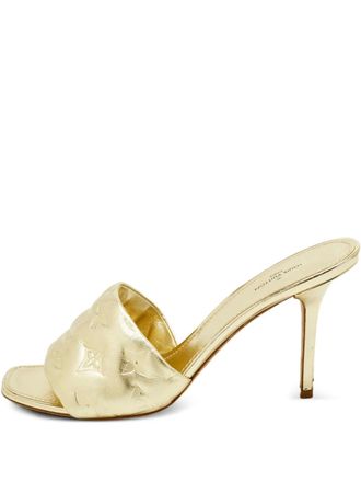 Louis Vuitton sandales Revival en cuir &agrave; logo monogramm&eacute; - Or