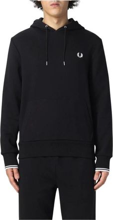 Fred Perry Herren, Sweatshirts & Hoodies, Schwarzk, LGröße