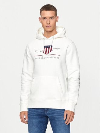 GANT Sweatshirt Archive Shield 2047082 &Eacute;cru Regular Fit