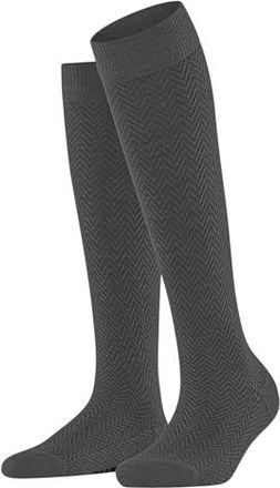 Falke Fable Estate W Kh Laine Unies Chaussettes Hautes, Gris Flanell 3210, 39-42 Femme