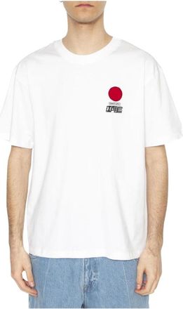 Edwin Homme, Tops, Blanc, Taille: XL Sun TS SS T-Shirt