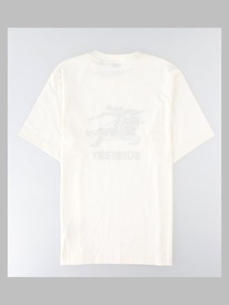 Burberry Knight Check Embroidered T-Shirt - White