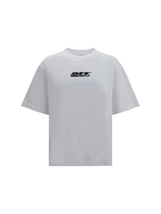 Off-white Mens T-Shirt Skate White Cotton T-Shirts And Polos