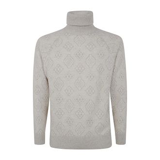 Brunello Cucinelli Homme, Pulls, Beige, Taille: L Pull à col roulé Panama