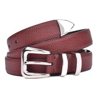 Brunello Cucinelli Homme, Accessoires, Brun, Taille: 105 CM Ceinture en cuir avec boucle