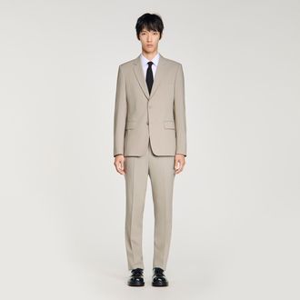 Sandro Veste de costume en laine