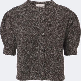Agnona Cardigan en cachemire, soie et laine