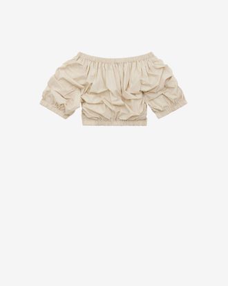 Isabel Marant Top Bertille - Femme - &Eacute;cru - Taille34 - Marant &Eacute;toile