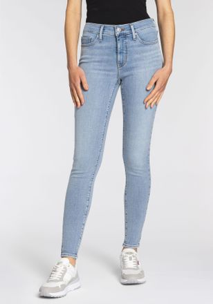 Levi's Skinny-fit-Jeans LEVIS 310 Shaping Super Skinny, Damen, Gr. 26, L&auml;nge 30, blau (off kilter clean hem), Denim/Jeans, Obermaterial: 85% Baumwolle, 13% P