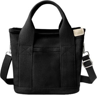 Generic Tinkertechus Sac fourre-tout en toile pour femme, petit sac fourre-tout avec fermeture éclair, élégant et décontracté, convient pour un usage quotidie