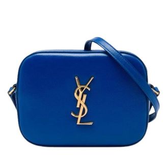 Saint Laurent Sac bandouli&egrave;re en cuir Pre-owned - Femme - Pre-owned - Bleu - Taille: ONE Size