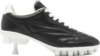 Miharayasuhiro Gesteppte Kitten-Heel Sneaker - - Shoes - Damen - Schwarzk - 36 EU