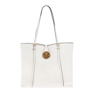 Versace Leder-Tasche mit Medusa-Kopf - - Bags - Damen - Wei&szlig; - ONE SIZE