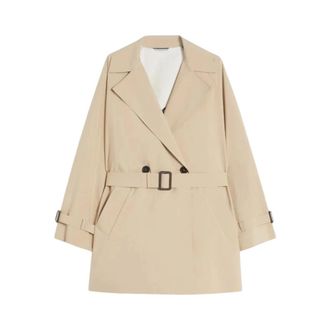 Max Mara Wasserabweisender Trenchcoat aus technischem Canvas - - Coats - Damen - Beige - XL