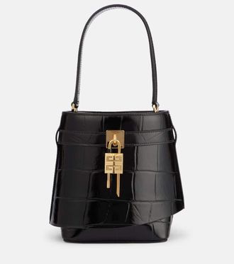 Givenchy Sac seau Shark Lock Medium en cuir
