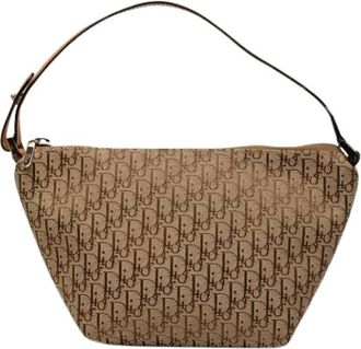 Dior Pre-owned Sac bandouli&egrave;re en toile - Femme - Pre-owned - Brun - Taille: ONE Size