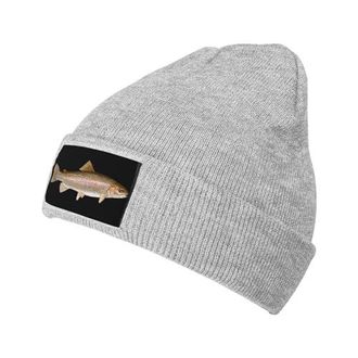 Generic &Eacute;pais Bonnet Tricot&eacute;, P&ecirc;che &agrave; la Truite Amusante, Classique Chapeau Tricot&eacute;, Tricoter Chapeau pour Femme, Ski, Adultes