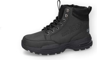 Dockers by Gerli Herren Combat Boots, Männer Stiefeletten,wasserabweisend,warm gefüttert,uebergangsstiefel,Winterschuhe,allblack,47 EU