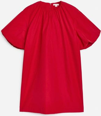 Arket Kleid Mit Ballonärmeln -Rot