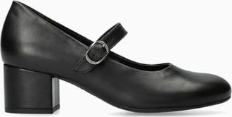 Mephisto Fermeture Ballerines TOPAZE Noir en Cuir - Hauteur Talon Boucle - 5, Noir, 38.5 EU