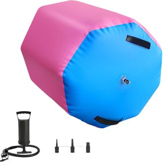 Generic Luftroller-Gymnastikfass - Balance-Softtrainer, aufblasbares Tumbling-Ger&auml;t, leichte R&uuml;ckprallunterst&uuml;tzung | Gymnastikfass f&uuml;r Fitnesstraining, Yoga,