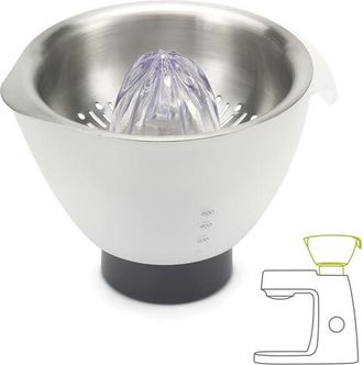 Kenwood AT312 Zitruspresse (für frisch gepresste Zitrussäfte, Küchenmaschinen-Zubehör, Geeignet für alle Chef Küchenmaschinen), Edelstahloptik