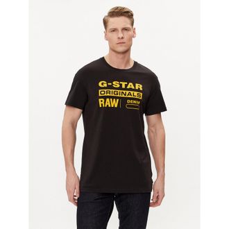G-Star T-Shirt Graphic 8 R T Ss D14143-336-6484 Schwarz Regular Fit