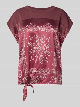 Christian Berg Blusenshirt mit Knotendetail