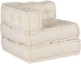 vidaXL vidaXL Modulare Poufs 2er Set in Creme