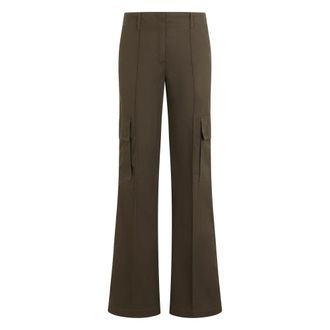Burberry Pantalon &eacute;vas&eacute; &agrave; poches - Femme - Pantalons - Vert - Taille: 38 FR